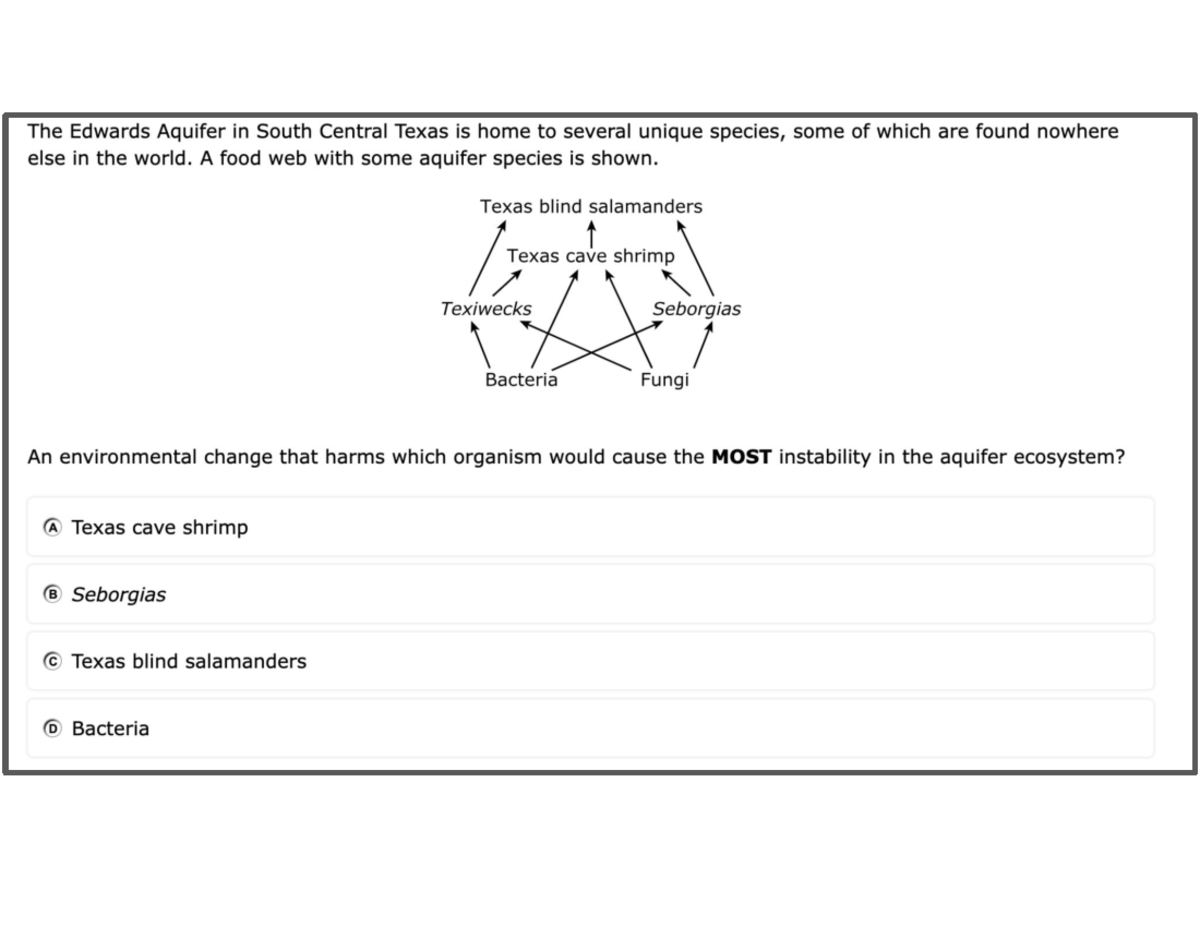 Unit 1 STAAR Review: Ecosystems and Species Interactions - Studocu