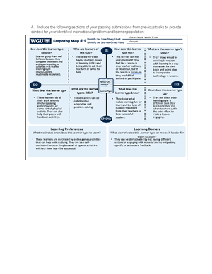 Task 2 completed - 2056.1: Designs K–12 E-Learning Experiences A: Topic ...