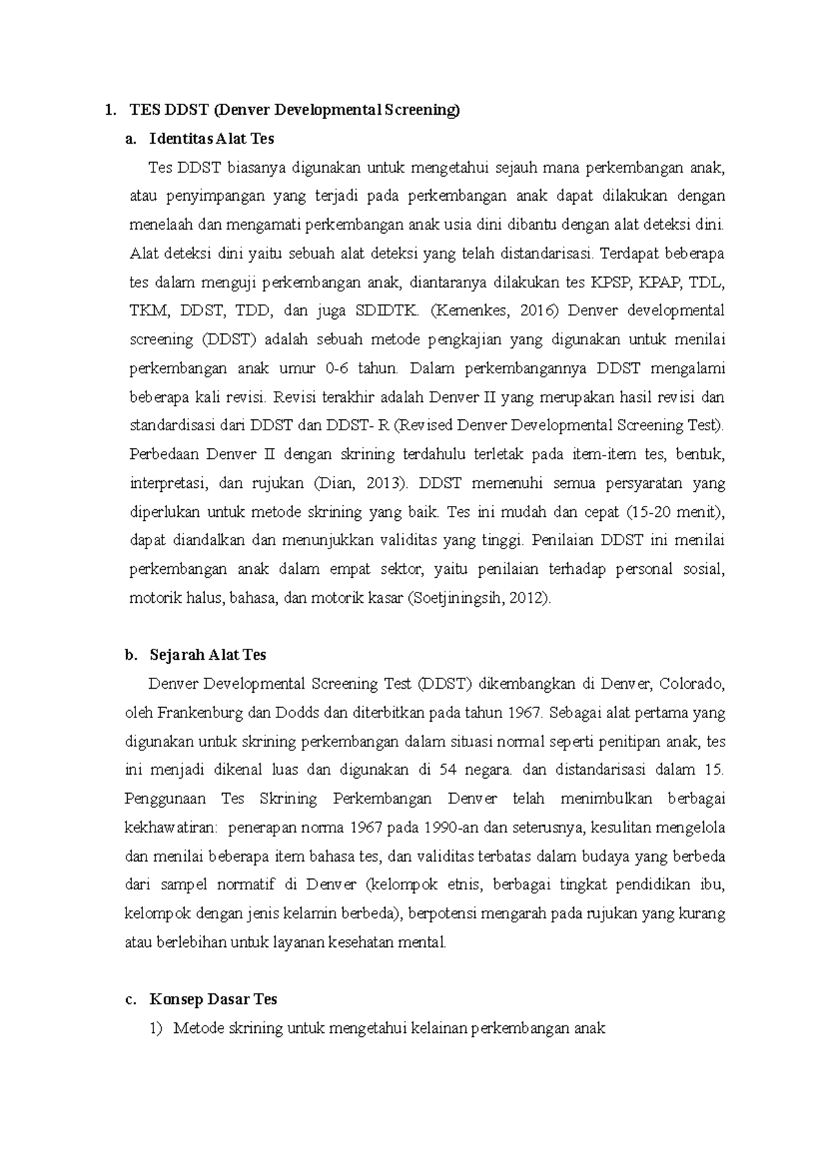 Tes Perkembangan Anak: Analisis DDST dan NST untuk Kesiapan Sekolah ...