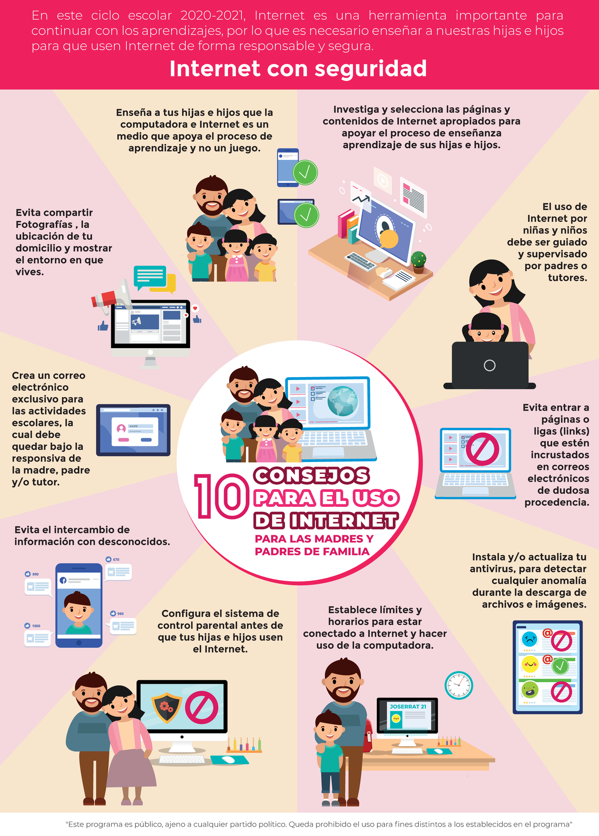 8. Infografía: 10 Consejos para Uso Seguro de Internet para Padres ...