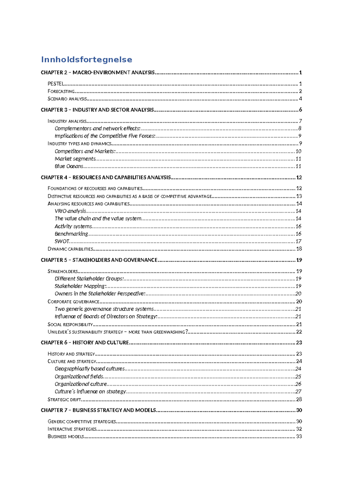Summary of Exploring Strategy: Text and Cases (MACRO-ENVIRONMENT) - Studocu
