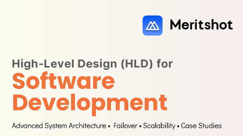 HLD Notes for Software Development (Advanced System Architecture) - Studocu