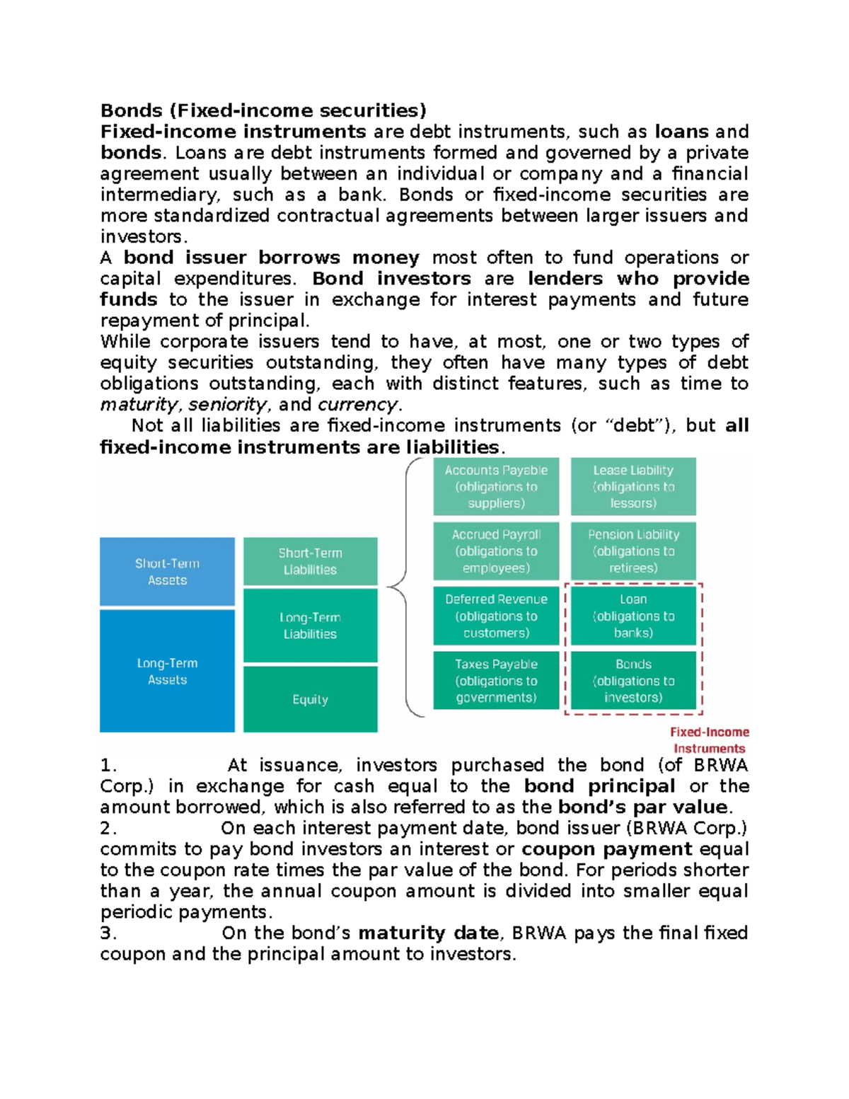 Bonds 1 - Understanding Debt Instruments and Their Features - Studocu