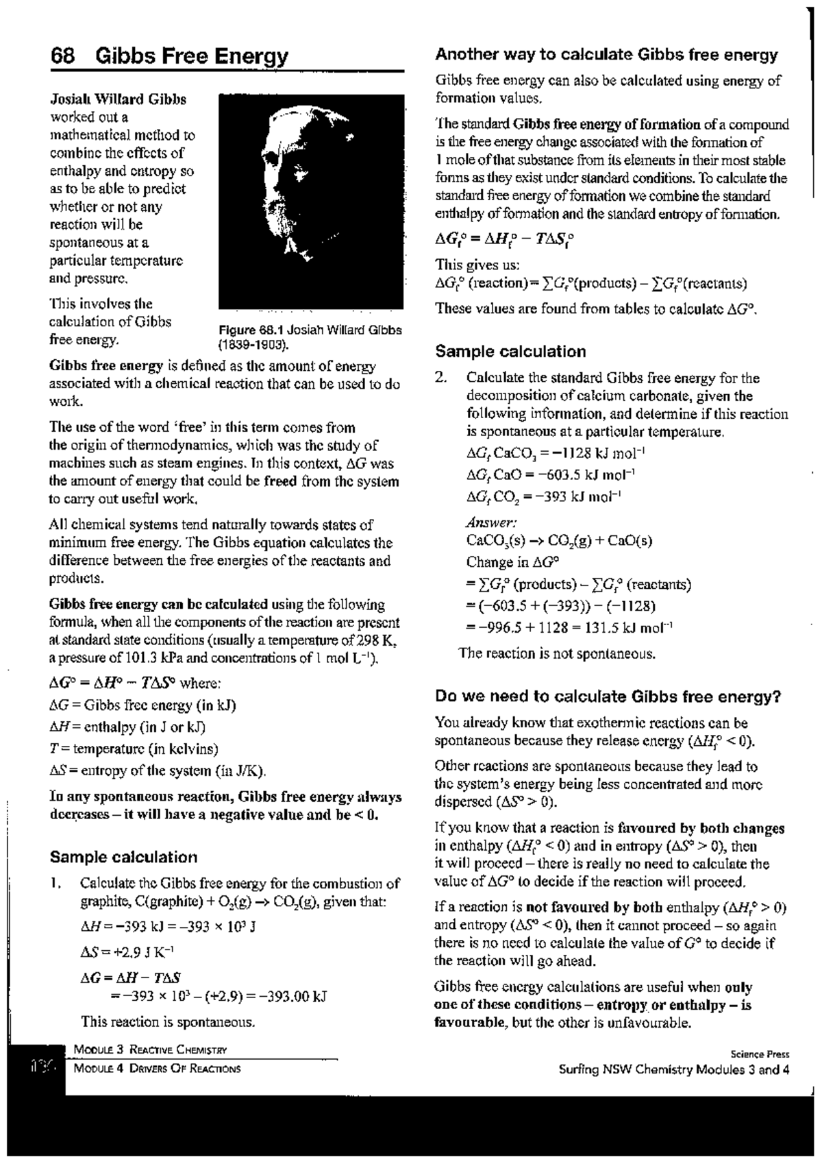 Gibbs Free Energy & Temperature Effects on Spontaneity - Surfing ...