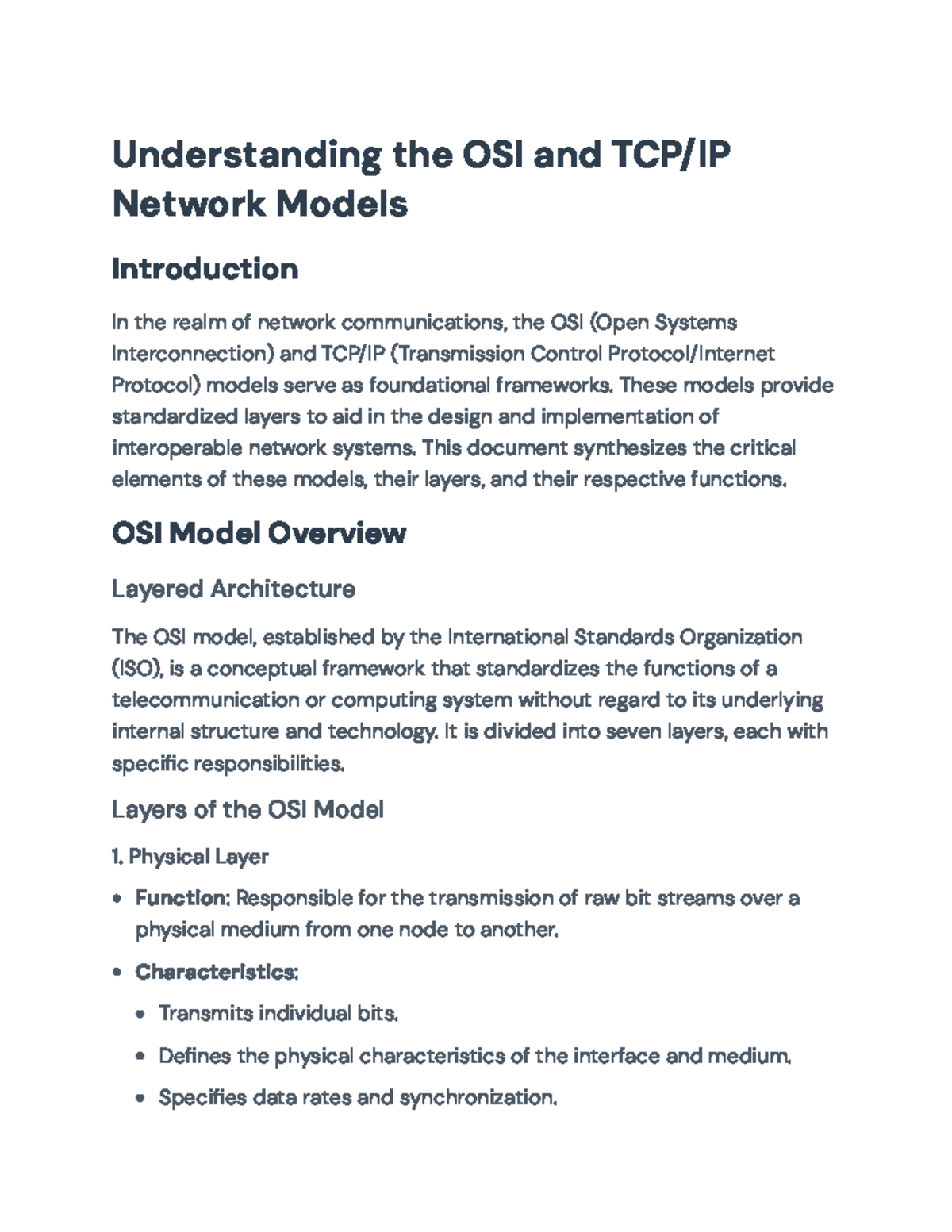Understanding the OSI and TCP/IP Models in Network Communications ...