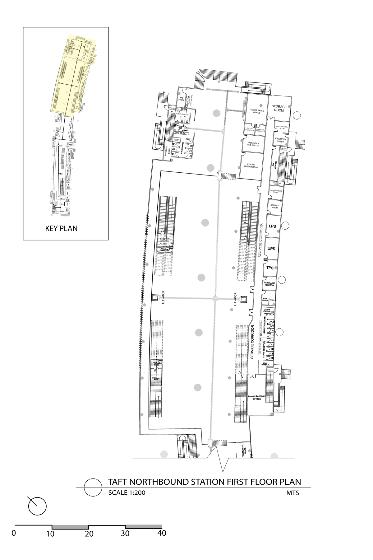 Floor Plan for Taft Northbound Station (Scale 1:200) - Studocu