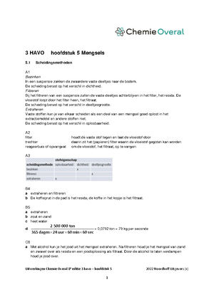 Scheikunde - Jaar: 3 - HAVO - Studeersnel