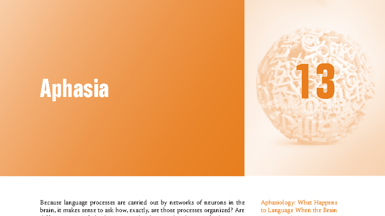Aphasia and Brain Function: Insights from Psycholinguistics (PSY 101 ...