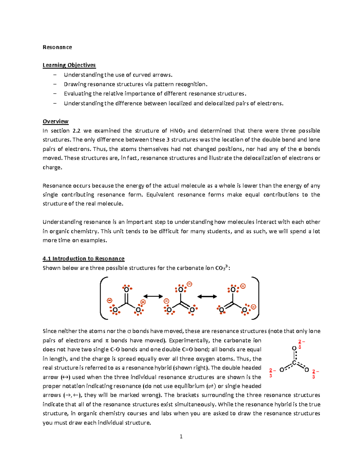 Difference Between Resonance And Delocalization