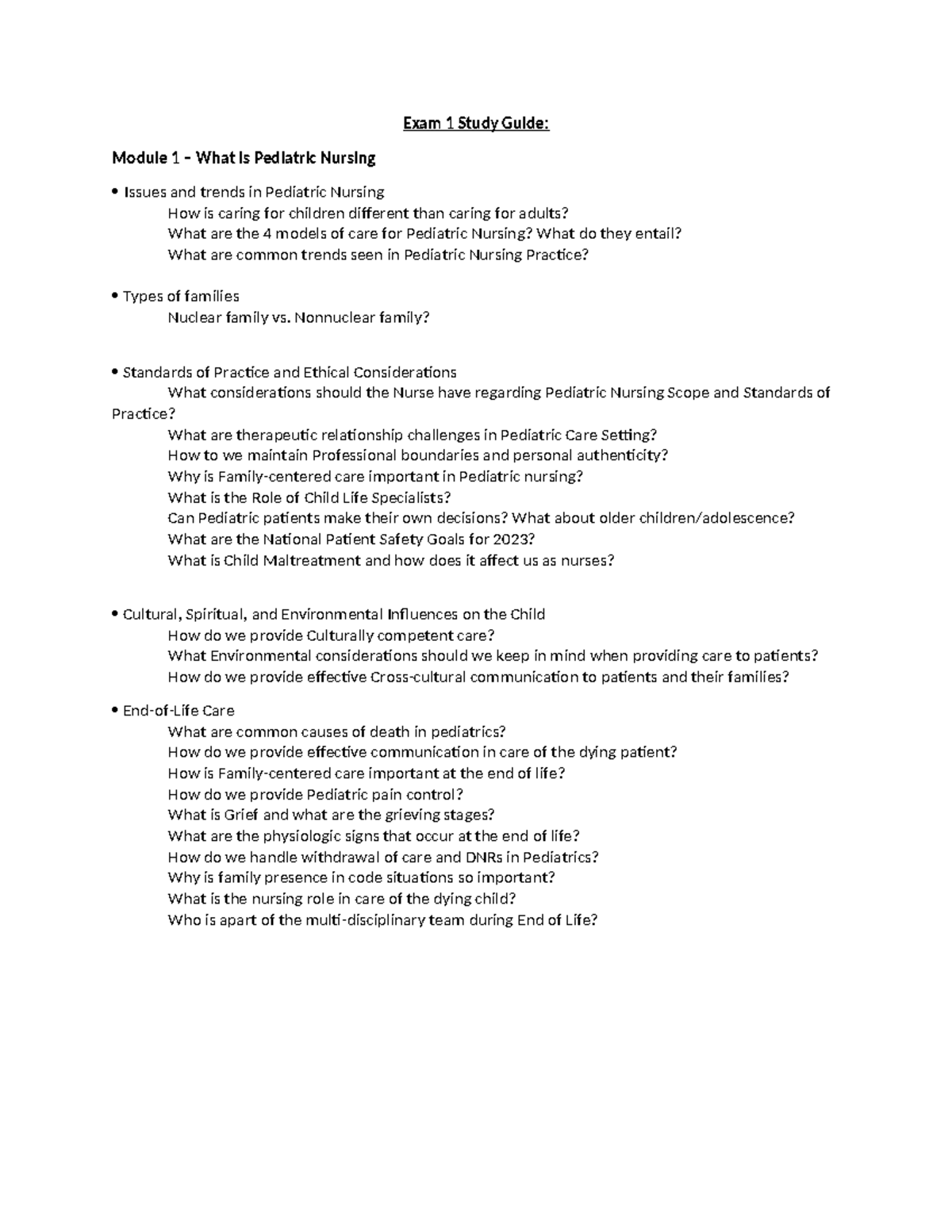 Exam+1+Study+Guide - Exam 1 - Exam 1 Study Guide: Module 1 – What is ...