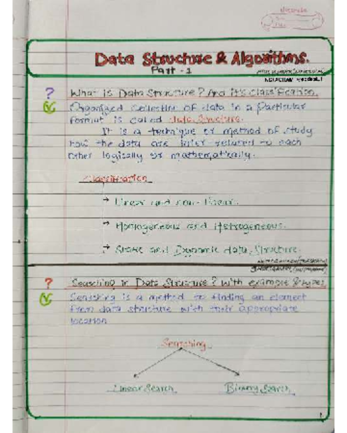 Data Structure & Algorithm Concepts: Part A (DSA 101) - Studocu