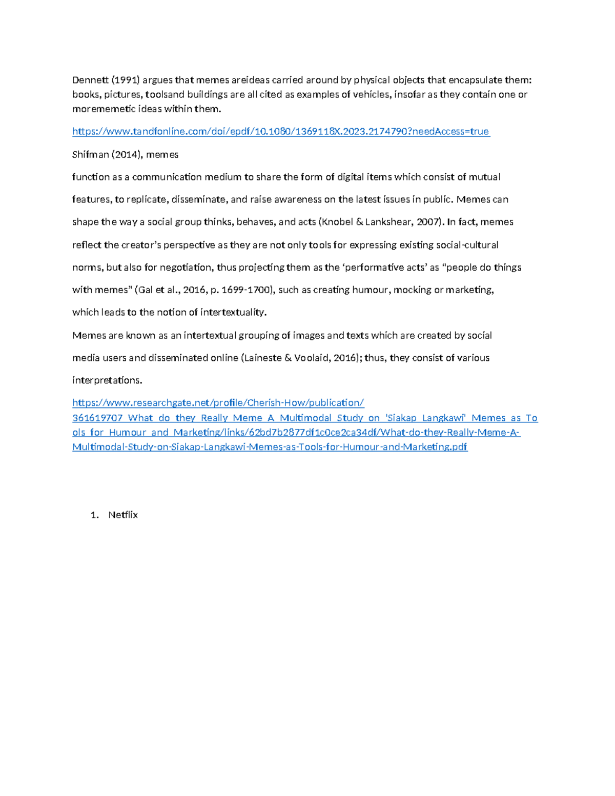 Understanding Memes: Communication and Intertextuality in Digital ...