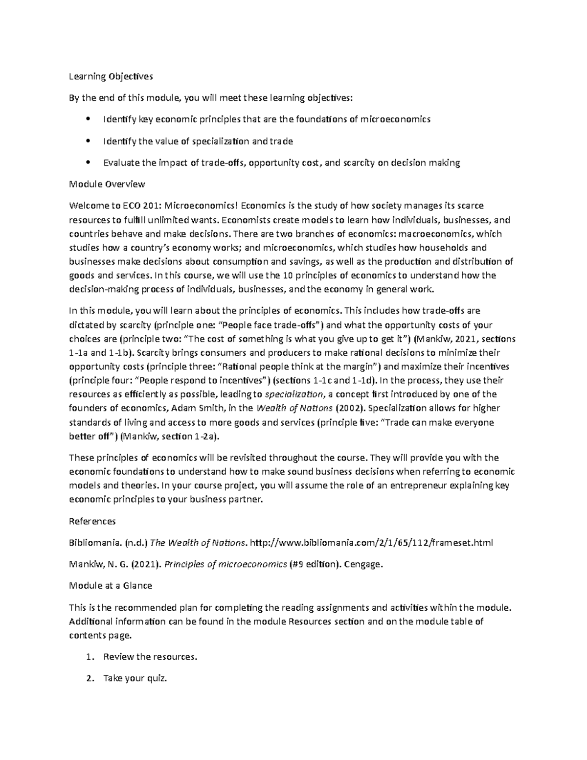 Module 1 - Learning Objectives By the end of this module, you will meet ...