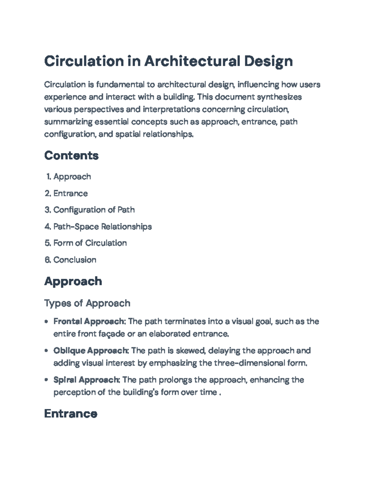 Circulation Elements and Principles in Architectural Design - Circulation in Architectural ...