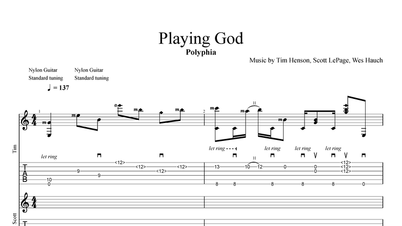 Playing God - Guitar Tab (Polyphia) - Studocu