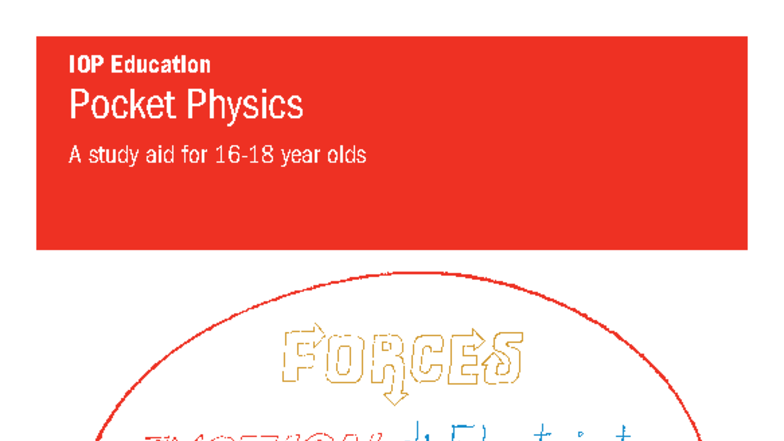 IOP Education Pocket Physics 2021 Study Aid for Students - Studocu