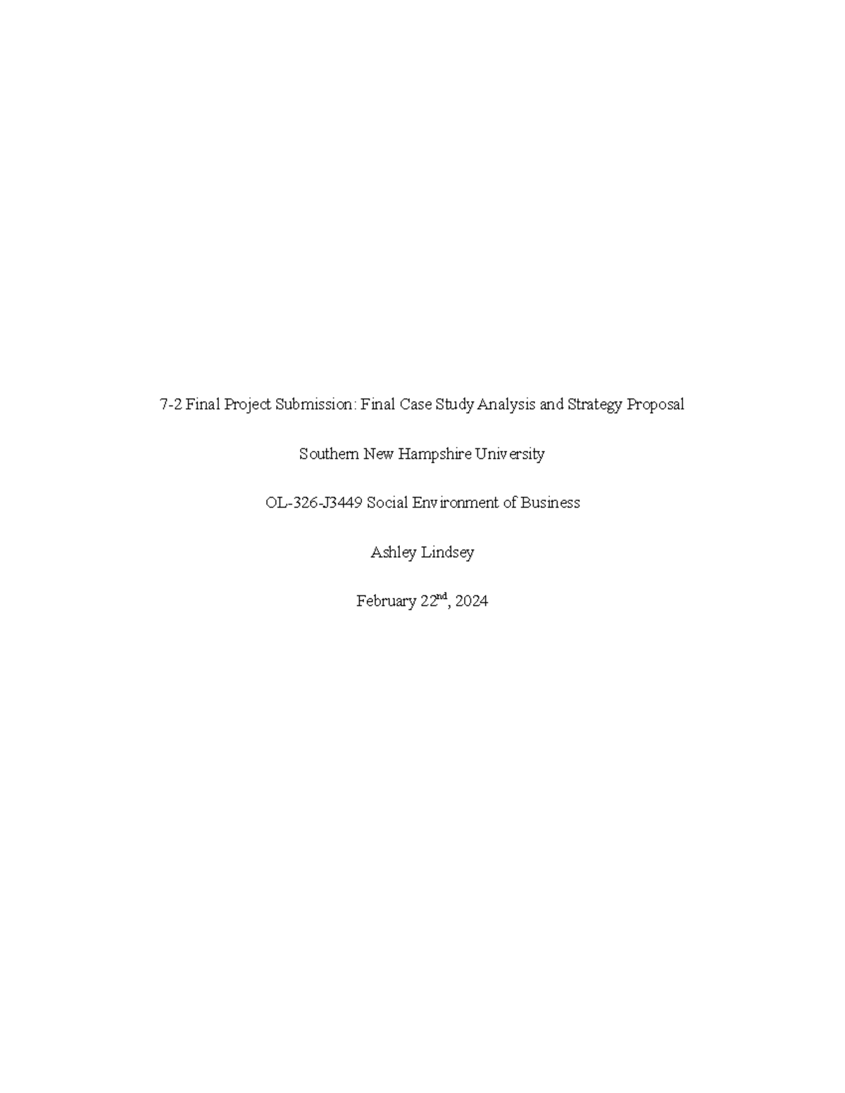 OL 326 Final Project: Allegiant Air Case Study and Strategy Proposal - Studocu
