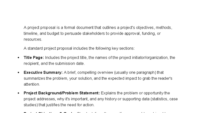 APRCET Project Proposal Format and Interview Questions Guide - Studocu