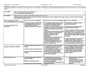Hypoglycemia - ATI - ACTIVE LEARNING TEMPLATES System Disorder STUDENT ...