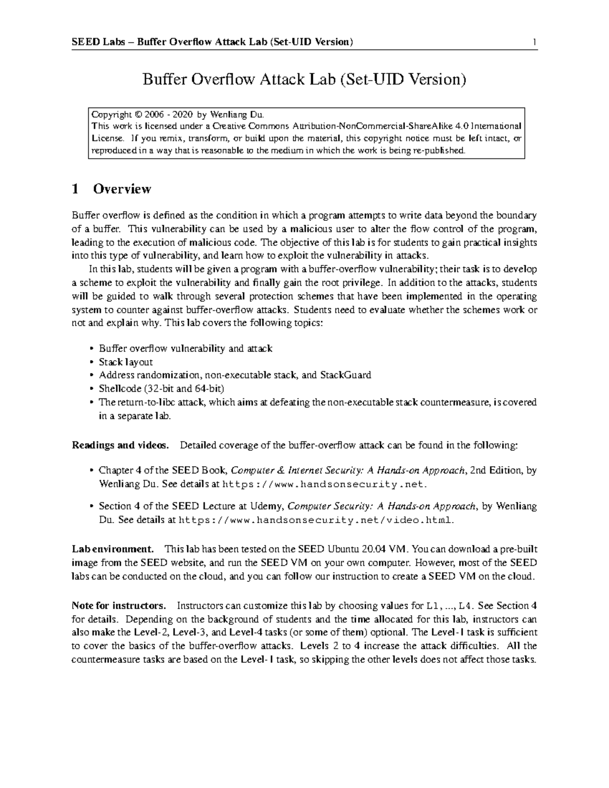 Buffer Overflow Setuid - Buffer Overflow Attack Lab (Set-UID Version ...