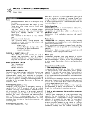 STS Notes - What is Science? . The systematic study of the structure ...