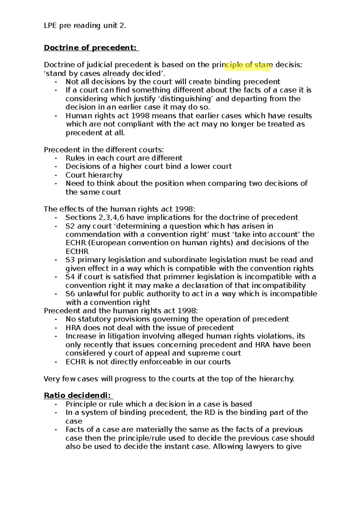 Understanding Judicial Precedent and Ratio Decidendi in Contract Law ...
