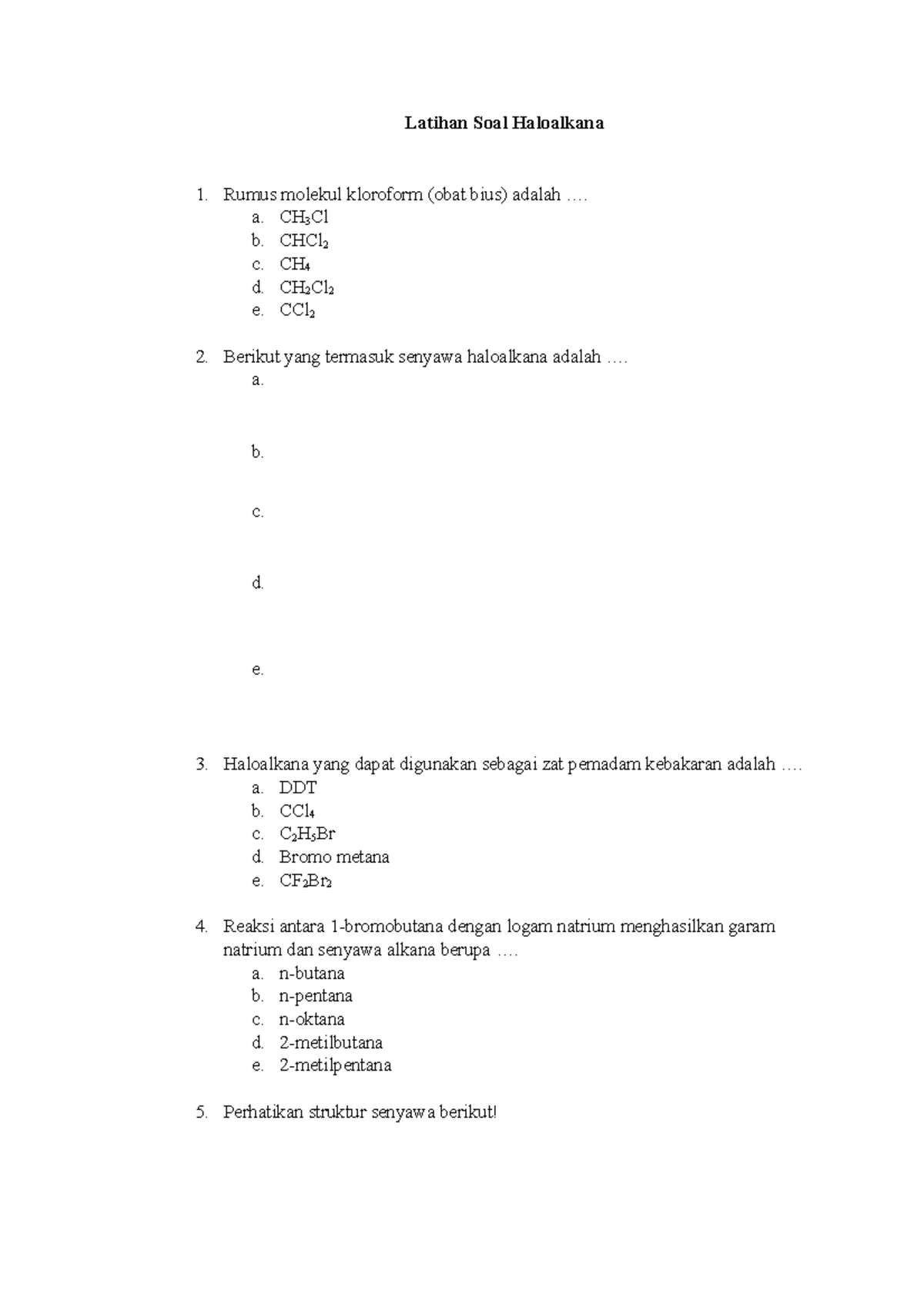 Bank Soal Kelas XI - Hidrolisis - Soal Hidrolisis 1 – 15 Soal ...