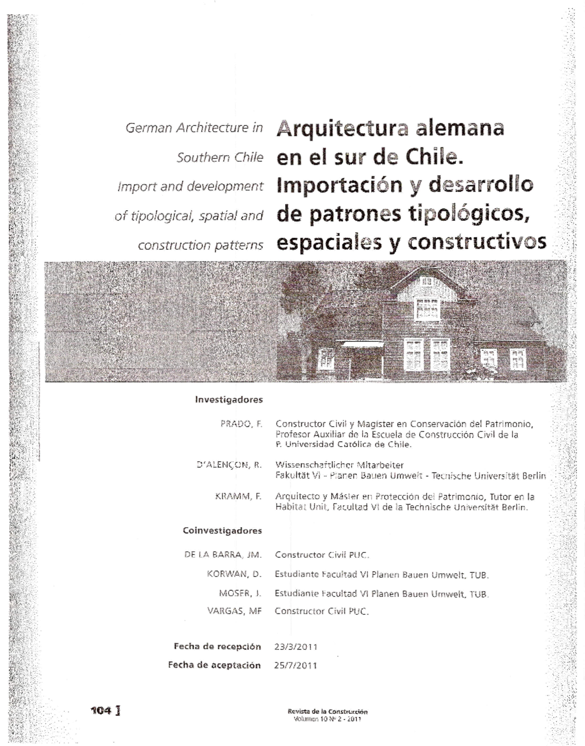 Arquitectura alemana en el sur de Chile - German Architecture in ...