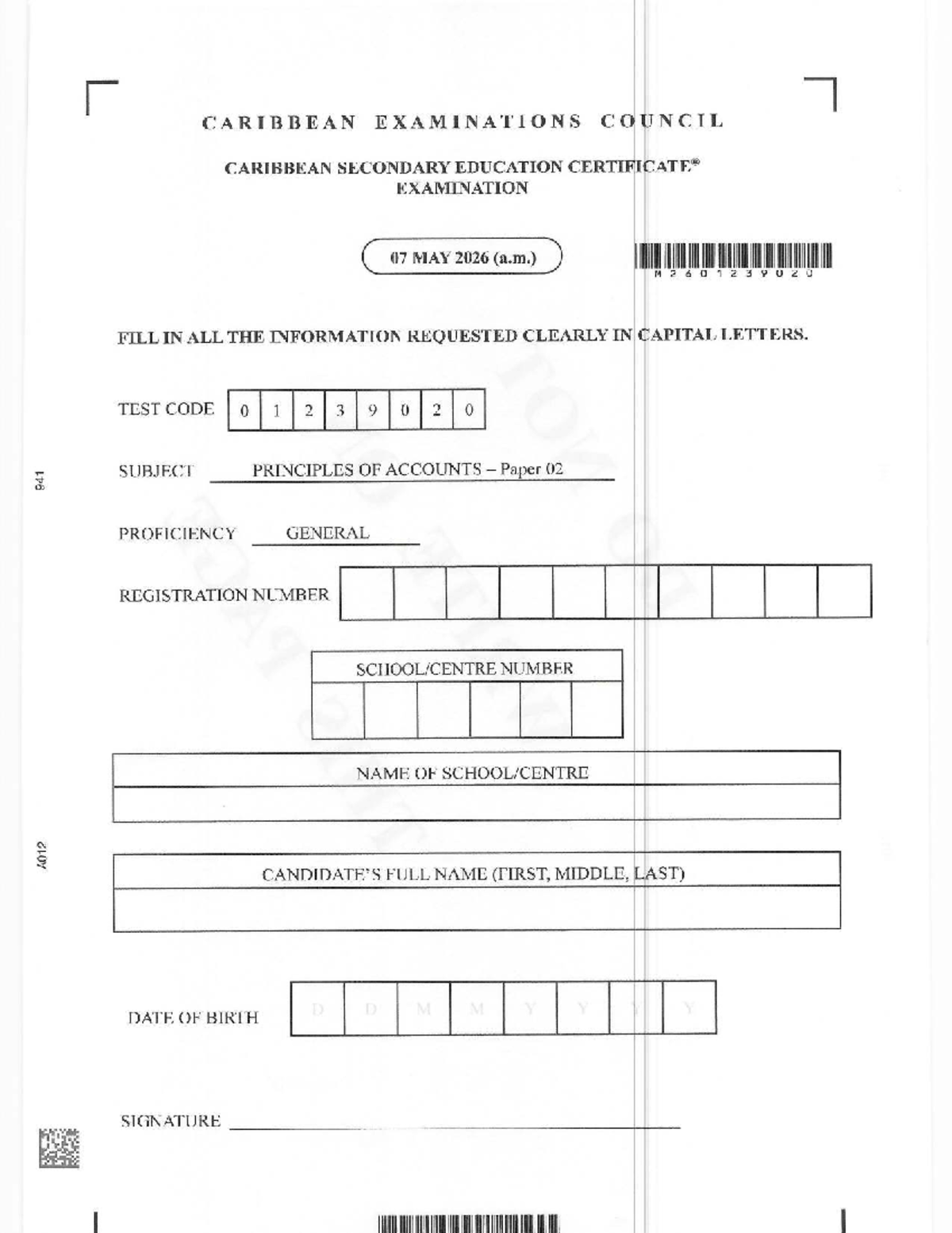 CSEC POA May/June 2026 P2: Bad Debt & Financial Analysis Notes - Studocu