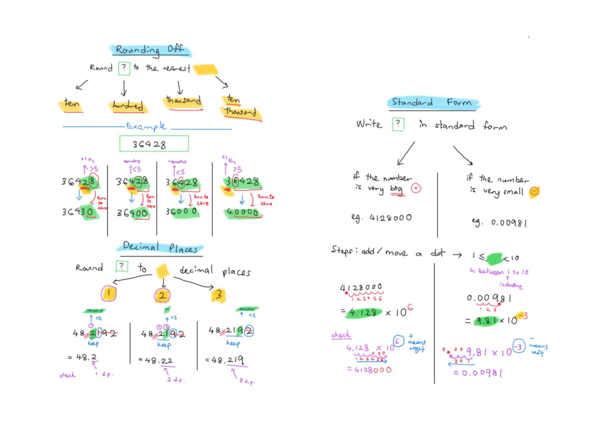 Rounding Off Example: Standard Form & Decimal Places - Studocu