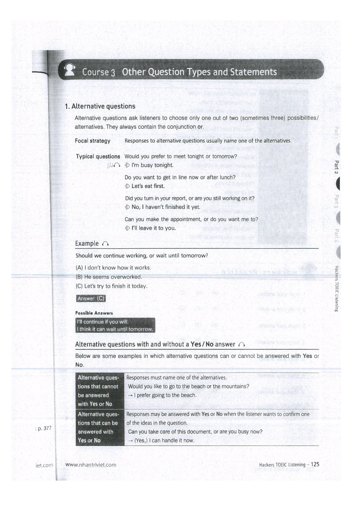 Other question types and Statement - Alternative questions Alternative ...