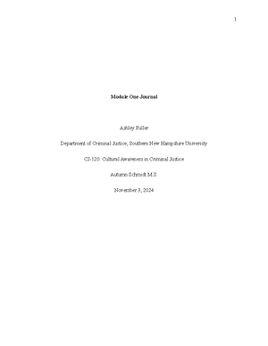 Module 2 Journal Assignment - 2-2 Journal Assignment Department of ...