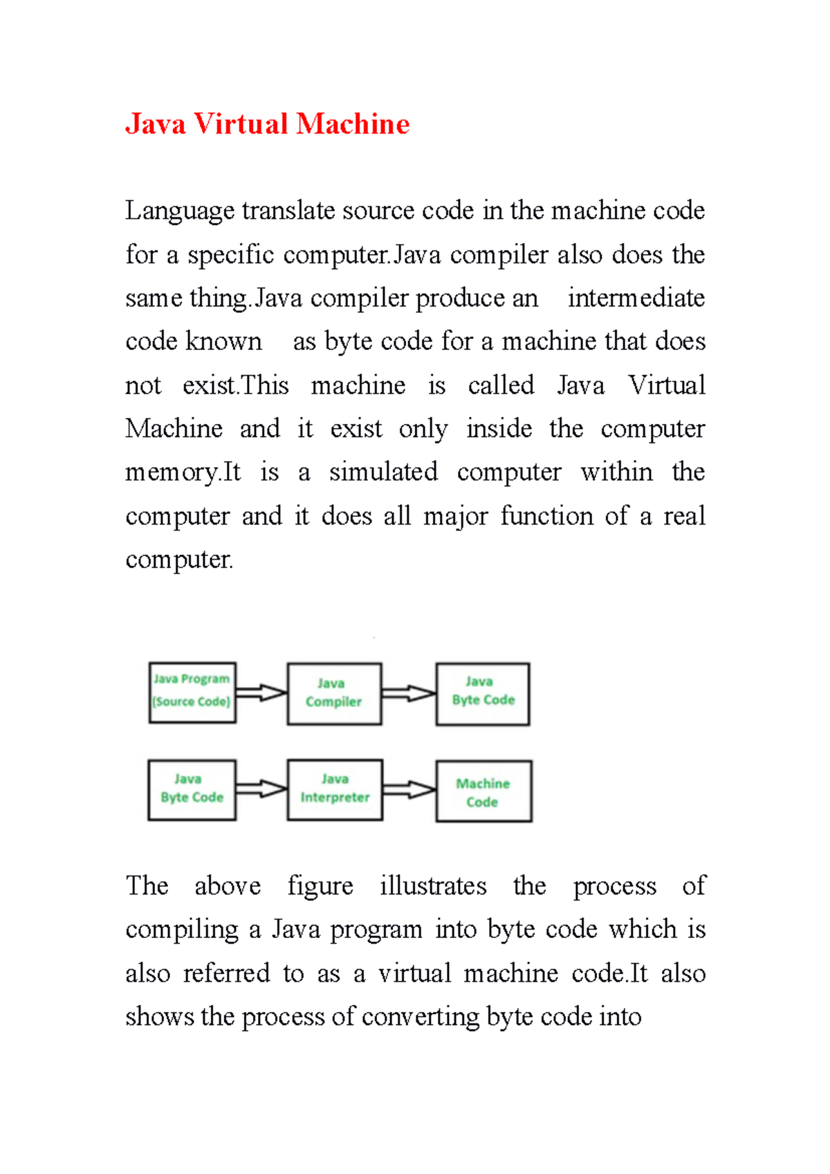 Java Virtual Machine: Lecture Notes on Compilation and Execution - Studocu