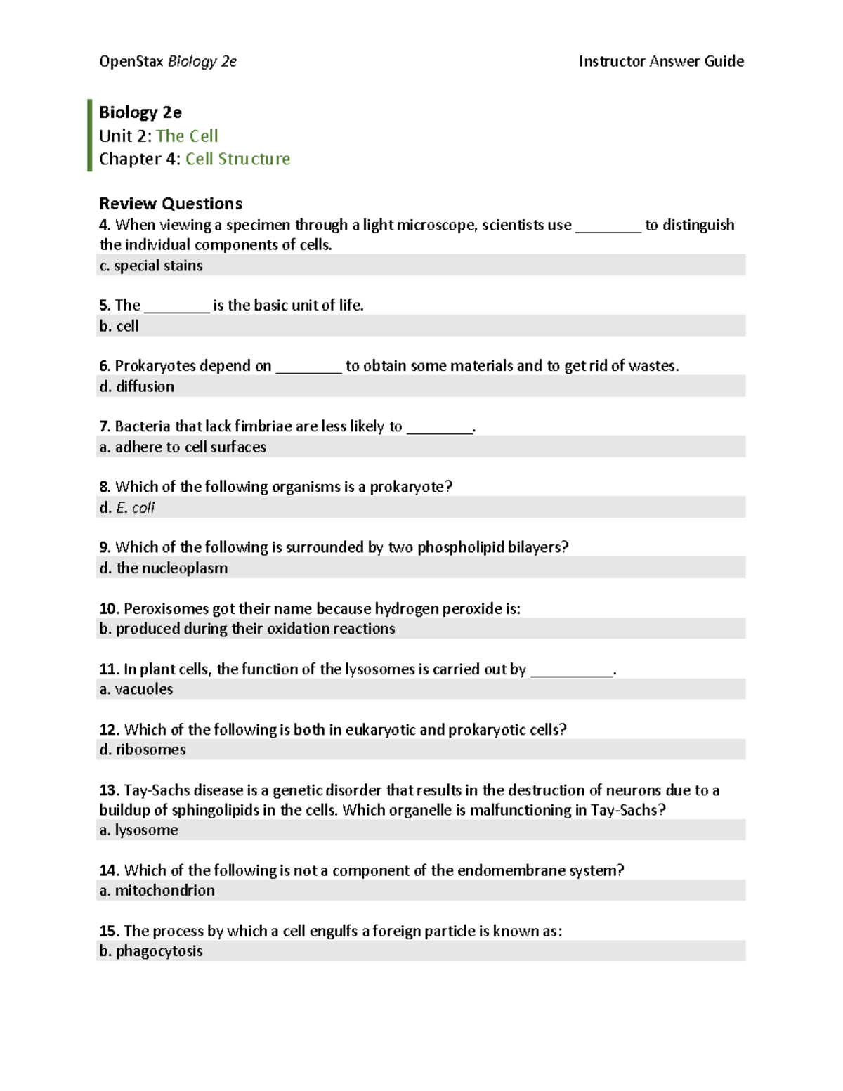 Biology 2e - Practexam 2 Key Review Notes - Studocu
