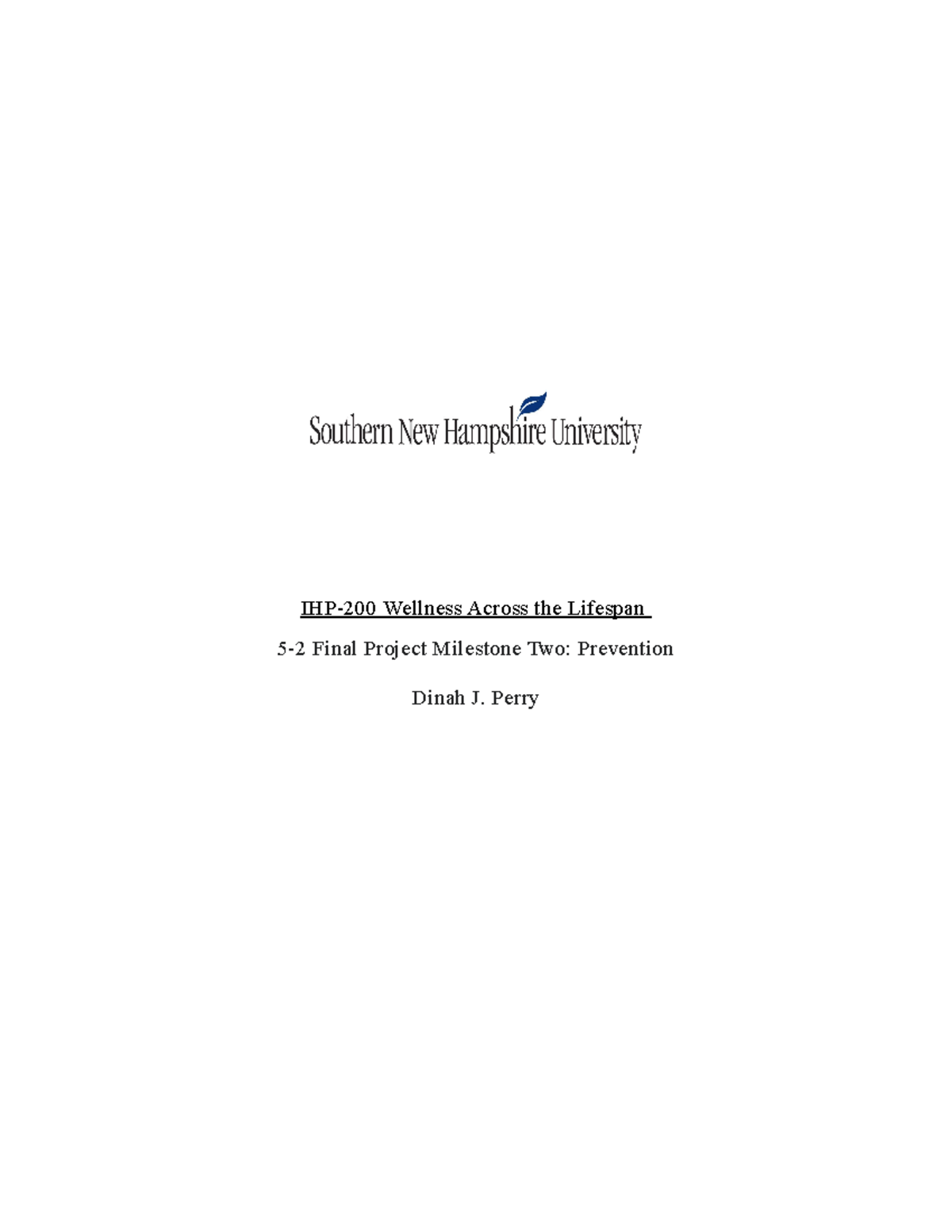 IHP-200 Final Project Milestone 2: Strategies for Depression Prevention ...