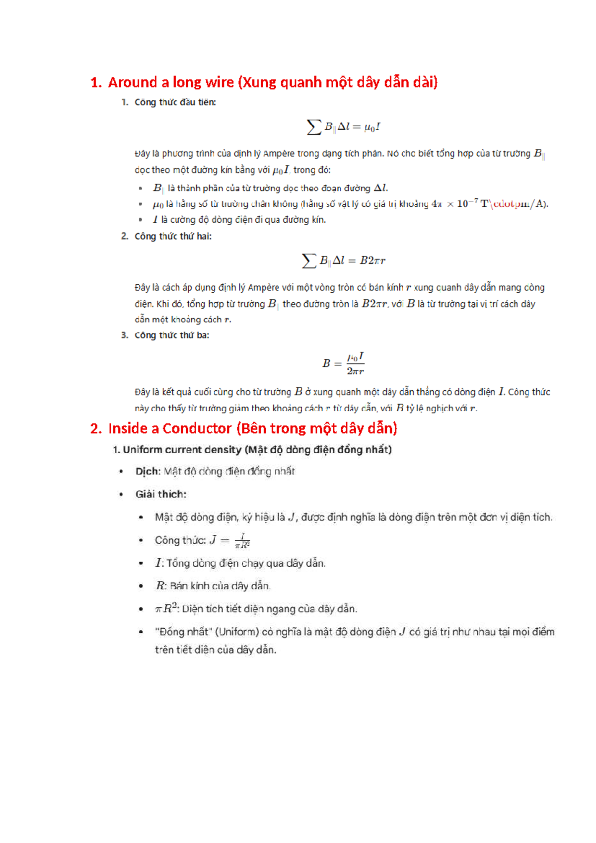 Cthuc C 1 - ădgdf - Toán tổ hợp - Around a long wire (Xung quanh một ...