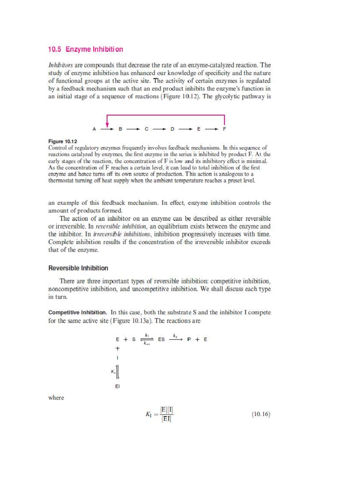 10.5 Enzyme Inhibition - Lecture Notes - Studocu