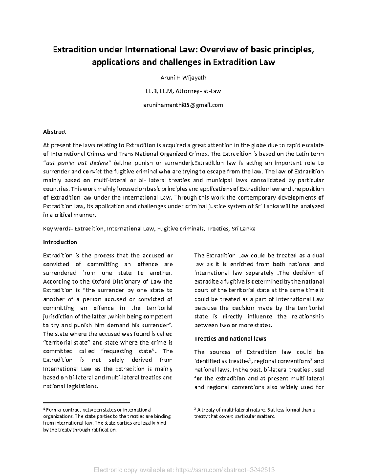 Extradition Law Overview: Principles, Applications & Challenges - Studocu