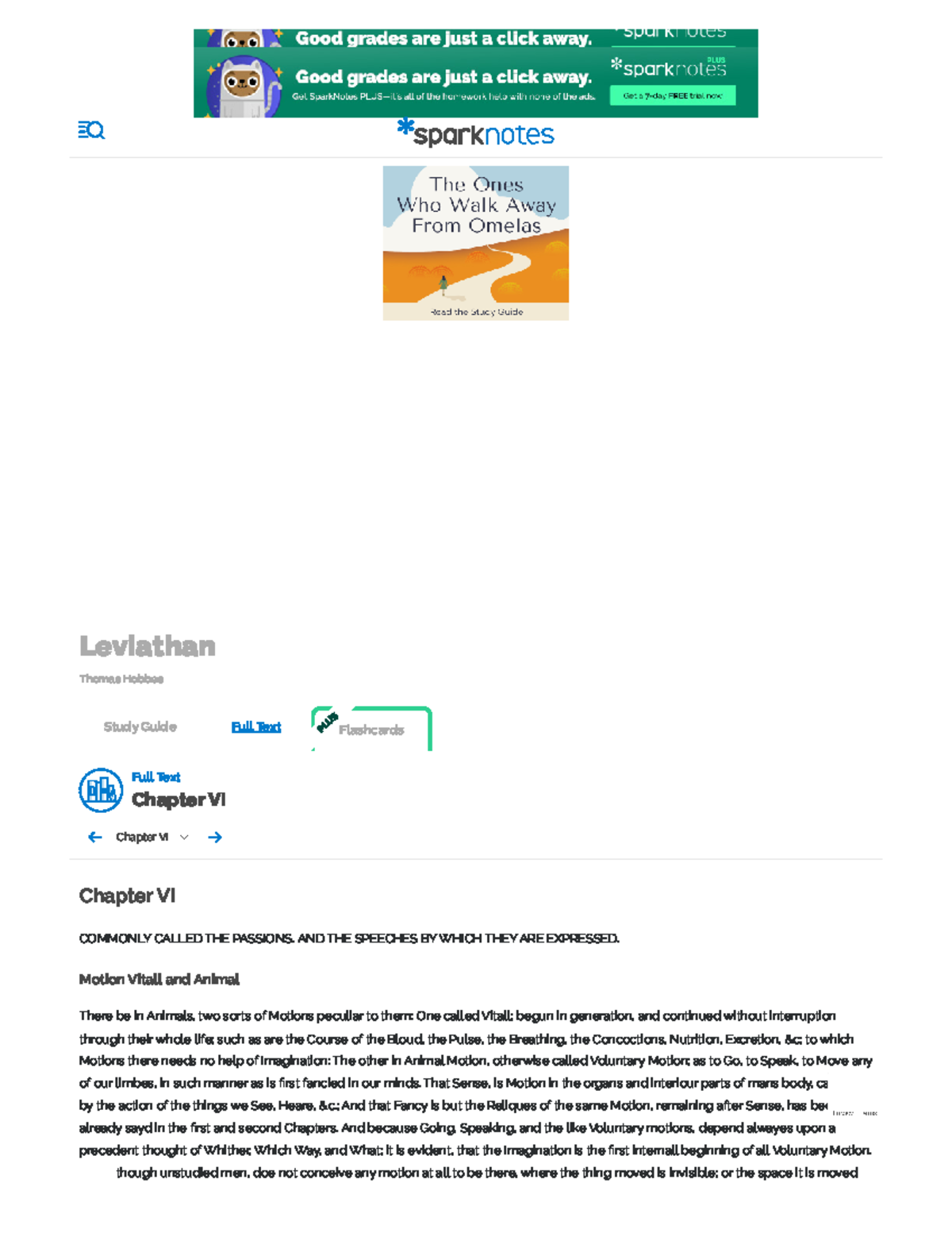 Leviathan SU LP Study Guide: Chapter VI - The Passions Explained - Studocu