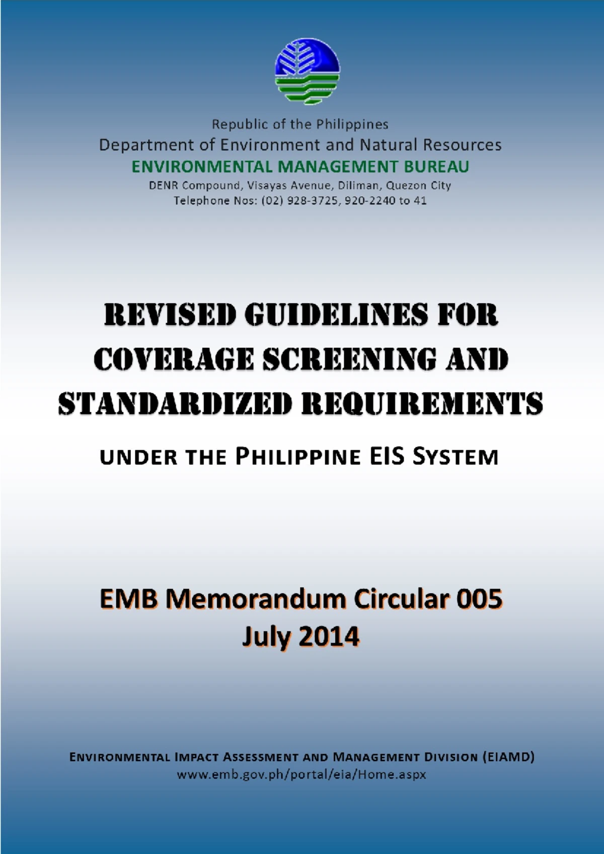 DAO 2016-08: Water Quality Guidelines & General Effluent Standards ...