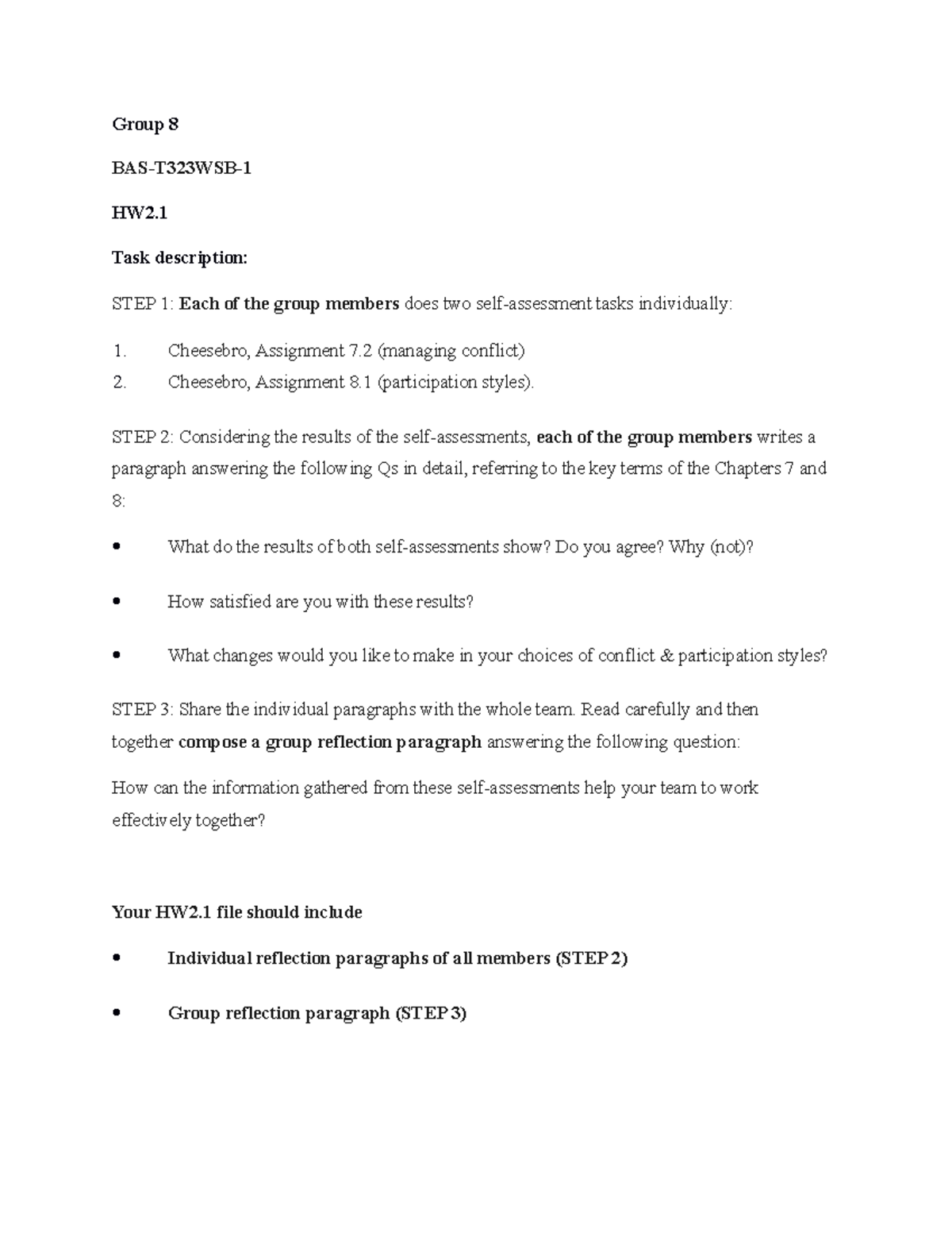 HW2.1_BAS-fjhshuh - Group 8 BAS-T323WSB- HW2. Task description: STEP 1 ...