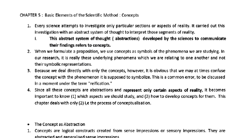 CHAPTER S: Understanding the Basic Elements of the Scientific Method ...