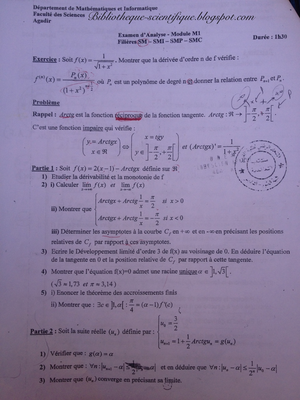Analyse 1 - Math Exemple exams + corrigé analyse_1 - Studocu