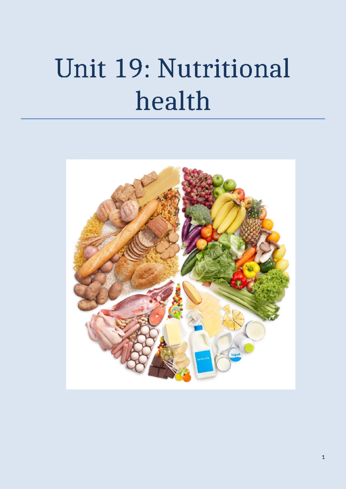 Unit 2 revision pack - Unit 2 level 3 HSC year 1 - Unit 2: Working in ...