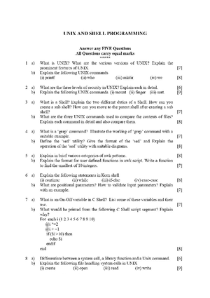 Shell Scripting - Linux and Shell Scripting - Question 1. Answer ...