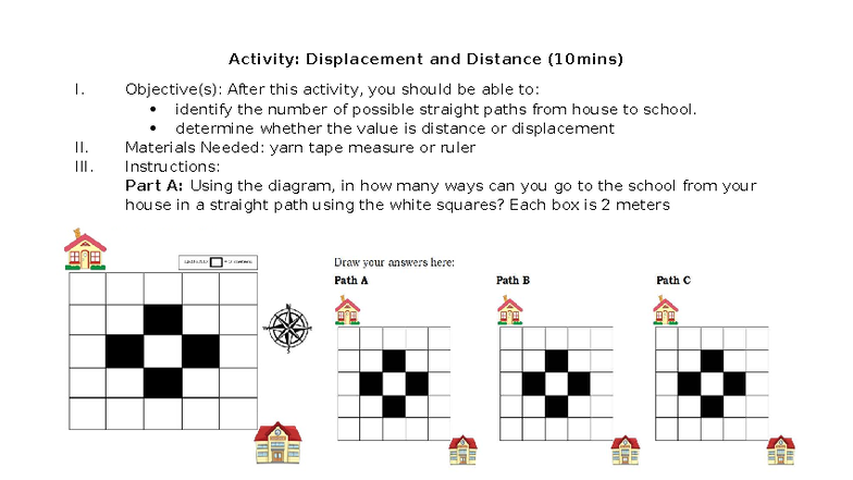 Activity: Distance vs. Displacement Analysis (10 mins) - Studocu