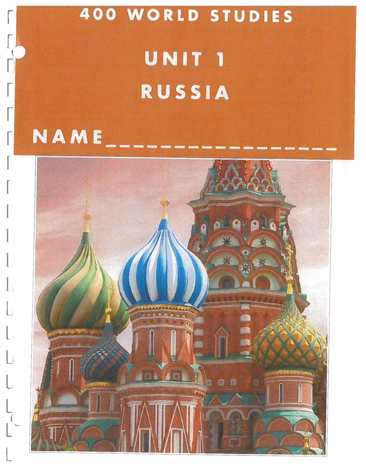 400 World Studies Unit 1: Geopolitics of Russia Study Guide - Studocu
