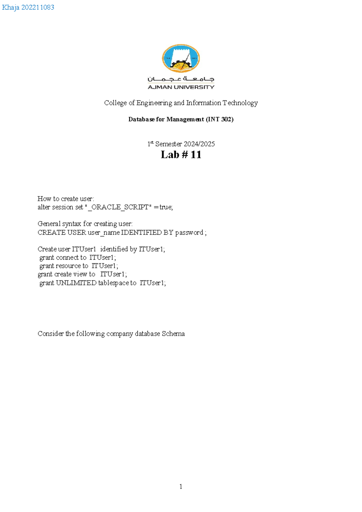 Lab11 done - An example of how lab work looks like - College of Engineering and Information ...