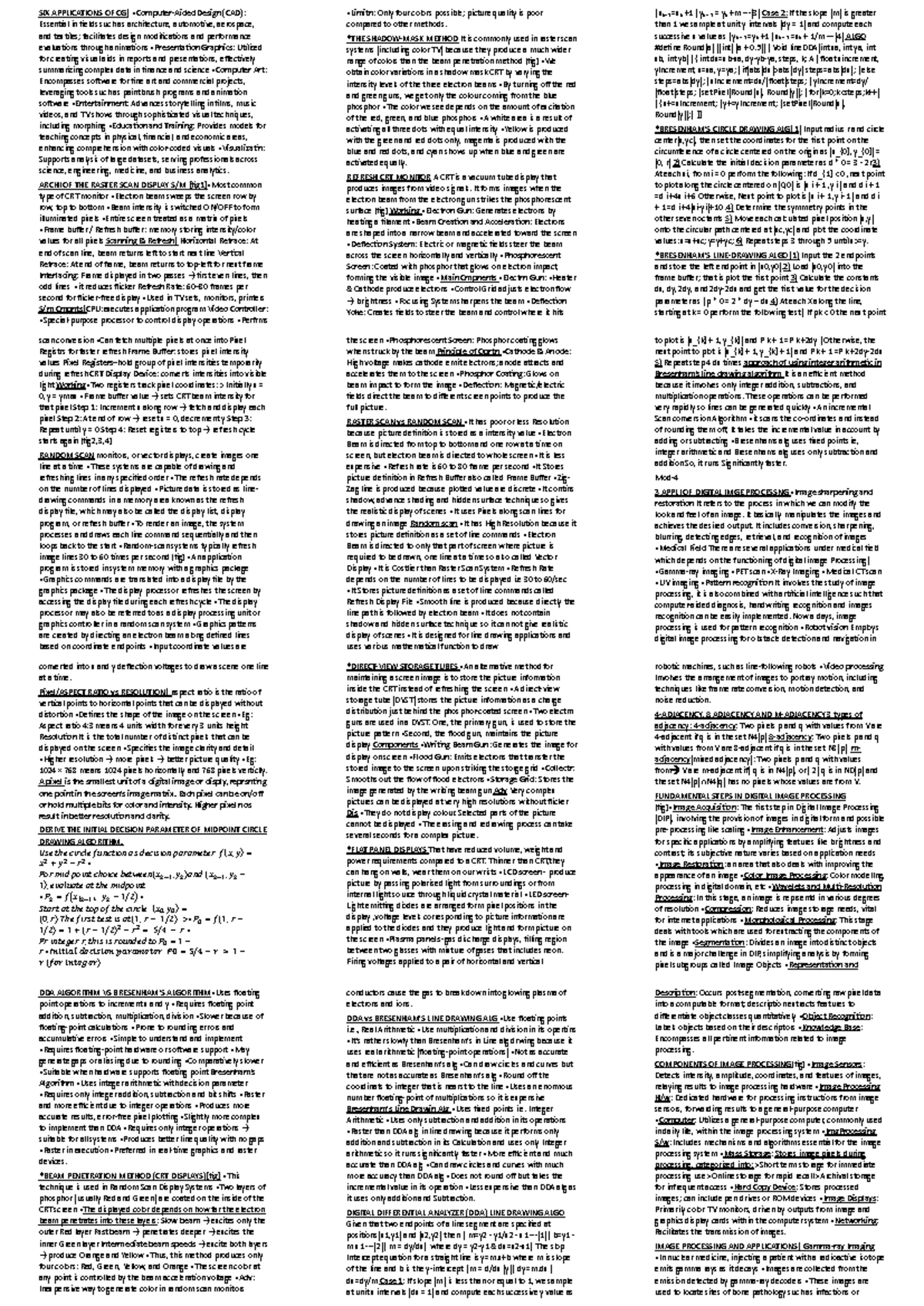 CGIP - Applications of CAD and Graphics in Design and Analysis - Studocu