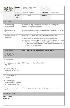 DLP AP9 Q3 Layunin at Pamamaraan ng Patakarang Pananalapi - Republic of the Philippines ...